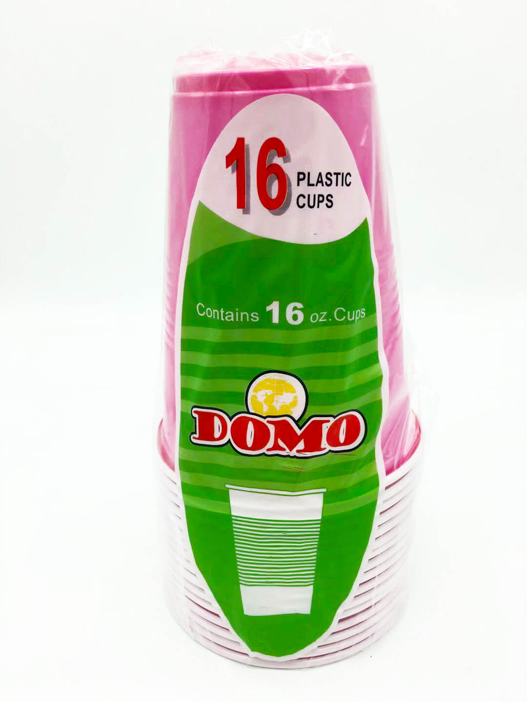 16oz Pink Double Color Cup (Zip/16ps) 48/CS – Domo Plastic